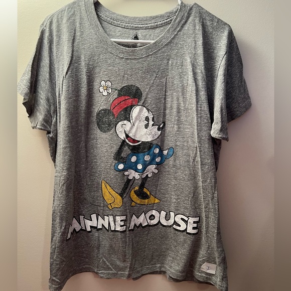 Disney | Tops | Disney Xl Gray Minnie Mouse Shirt I | Poshmark